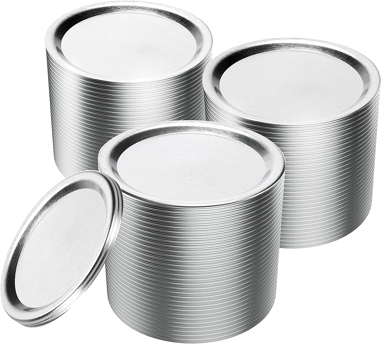 80шт Крышки для Банок Регулярного Ротка - Разделяемые Металлические Крышки Mason для Консервирования - Пищевая Грейд Материал 100% Подходящие и Герметичные для Банок Регулярного Ротка Для Консервирования Подходит для Ball