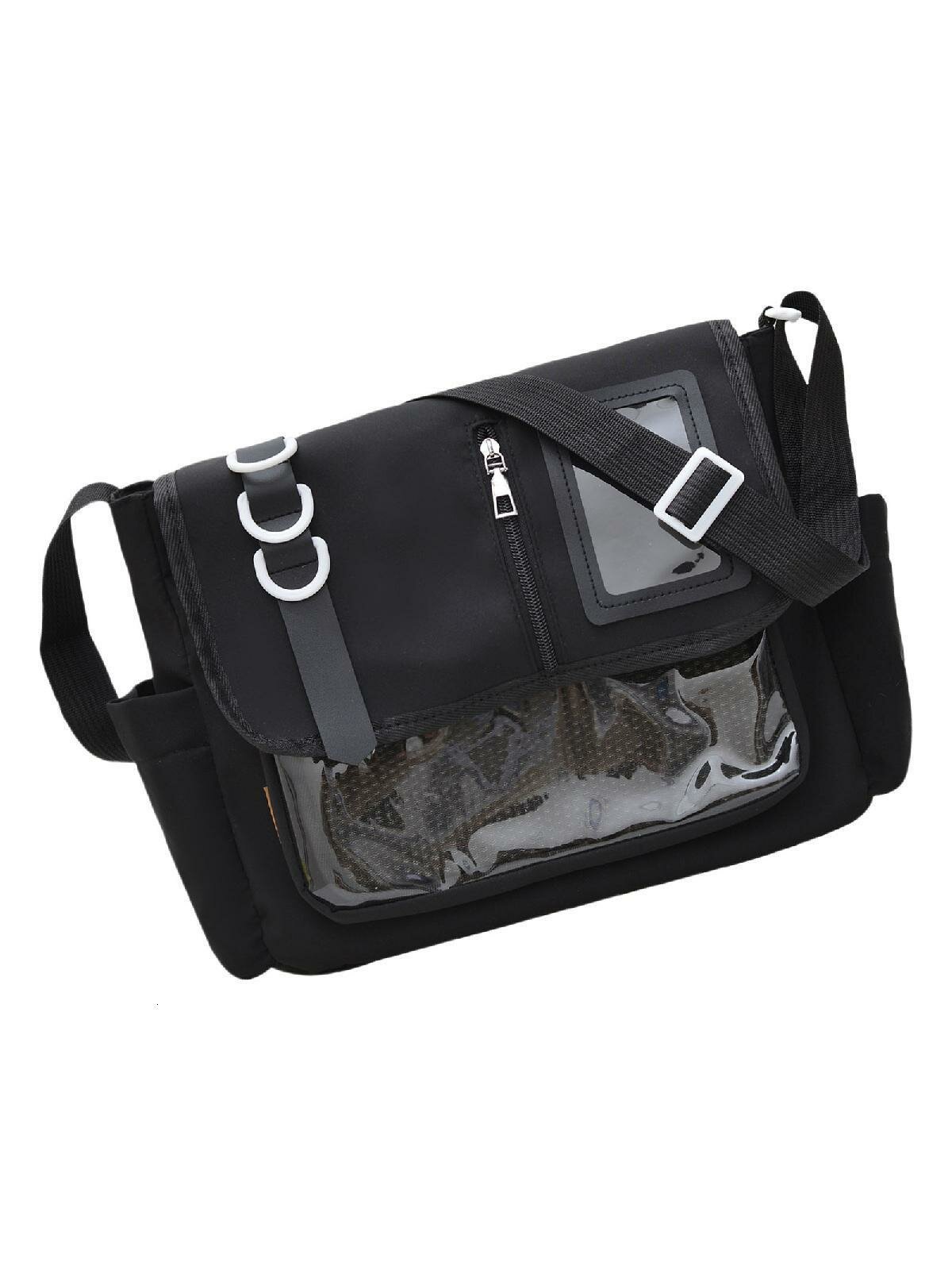 Прекрасная прозрачная сумка Itabag через плечо, сумка Harajuku, сумка для поездок на работу, сумка-мессенджер в японском стиле для повседневной учебы