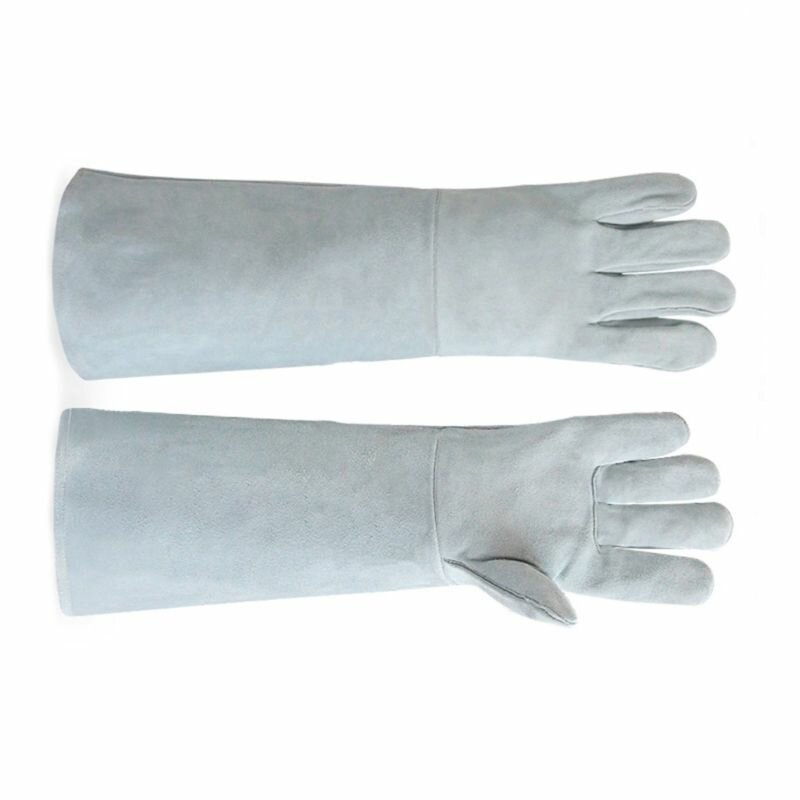 Удлиненные подвесные перчатки из воловьей кожи-средний размер