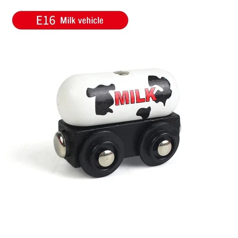 Деревянный магнитный поезд AMZSTEM, Milk vehicle, E16