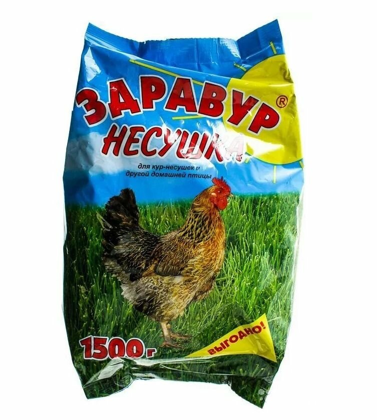Премикс Здравур Несушка 1 шт по 1,5 кг Для кур-несушек и другой домашней птицы