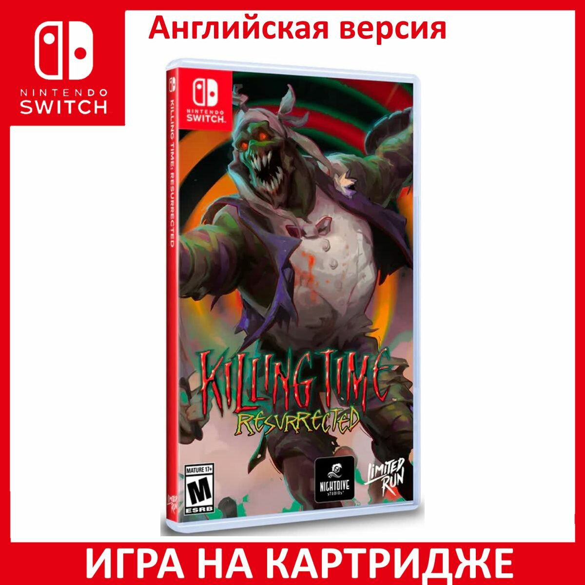 Игра Killing Time Resurrected (Limited Run #272) Switch Картридж на Nintendo Switch Английская версия
