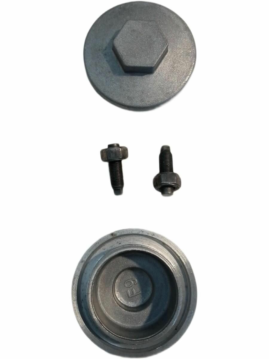 Крышка клапана (2шт), болт регулиров. клапана (2шт) мопед Альфа