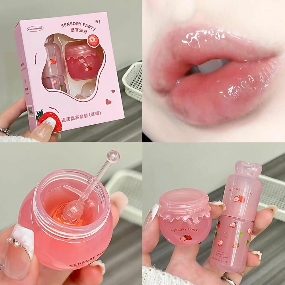 Блестящая и увлажняющая маска для губ