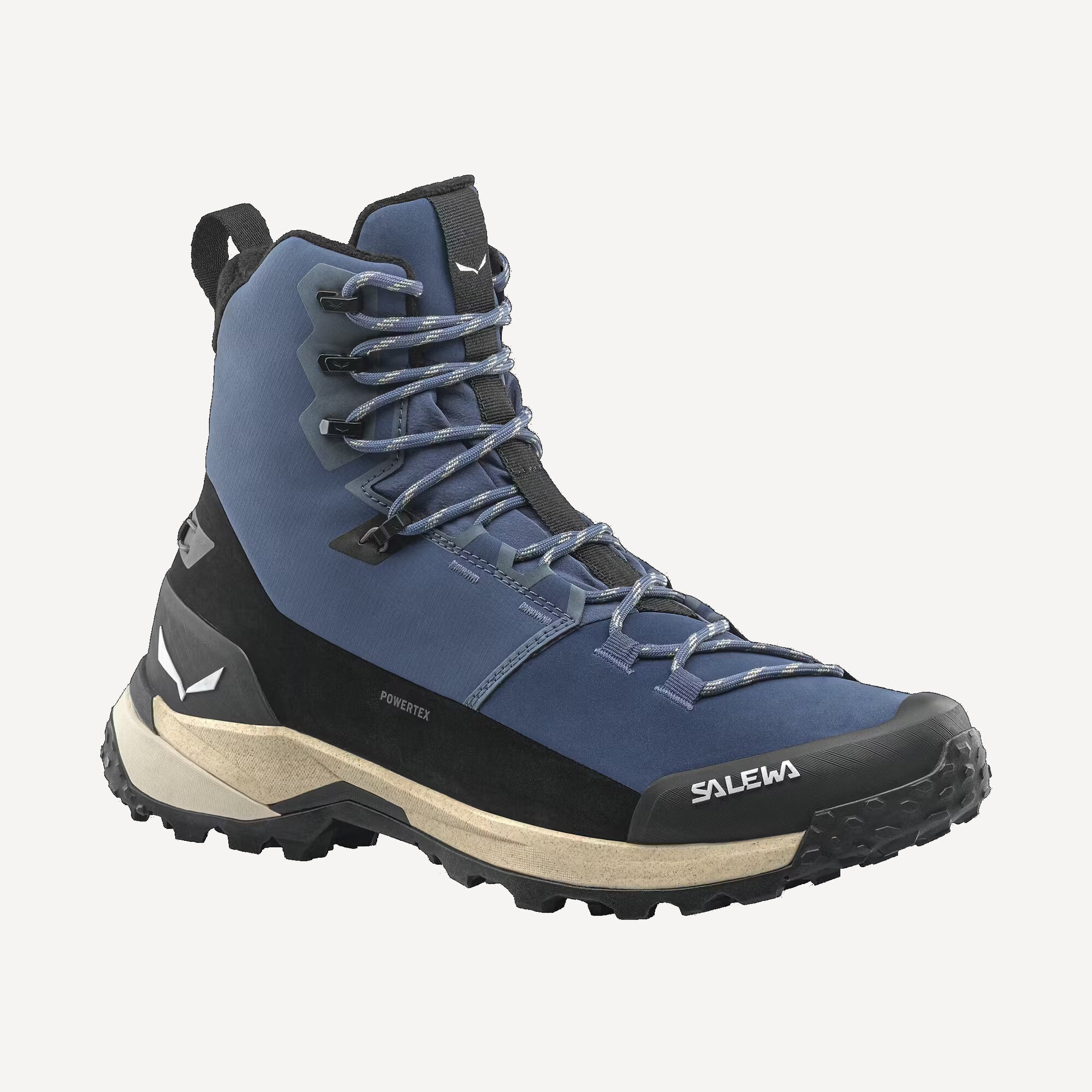 Ботинки Salewa Puez Winter Mid PTX WS, размер EU 40 UK 6.5 USw 8.5 СМ 25.5, черный, синий — фото 1