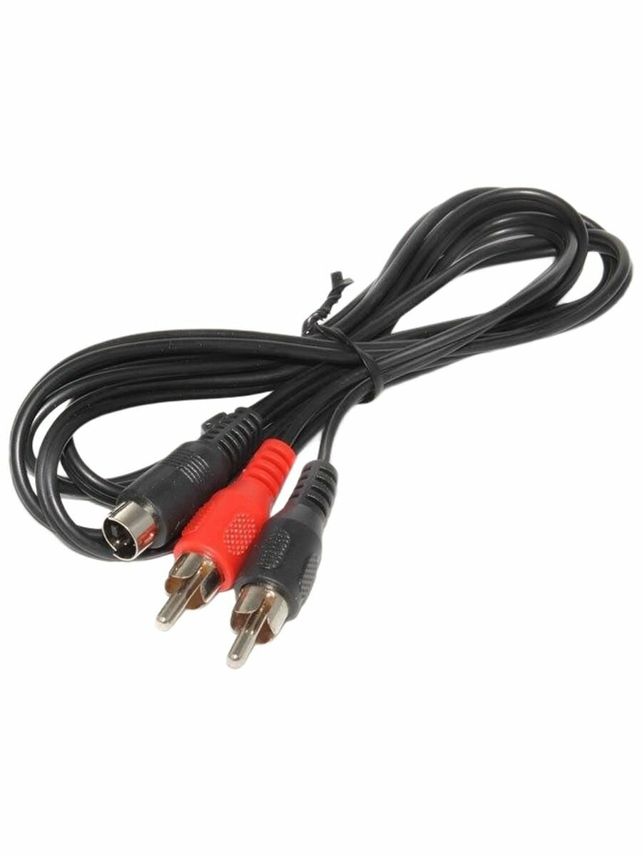 Шнур SVHS-mini DIN 4pin - 2xRCA штекер, длина 1.2 метра