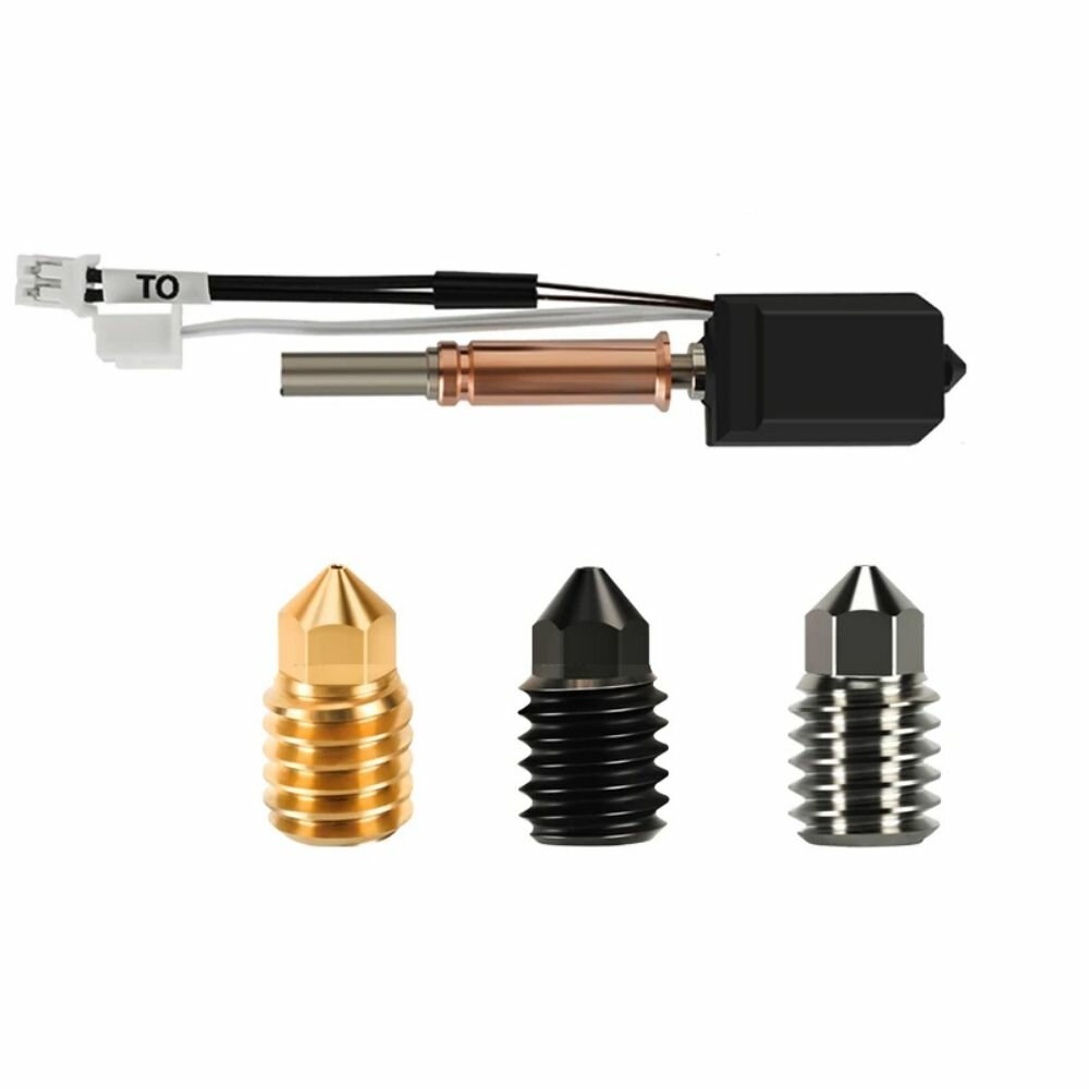 Для комплекта Anycubic Kobra 3 Hotend 2.0 Kit: новый модернизированный хотенд для 3D-принтера Kobra 3 Combo, латунь, медь, закаленная сталь, сопло.