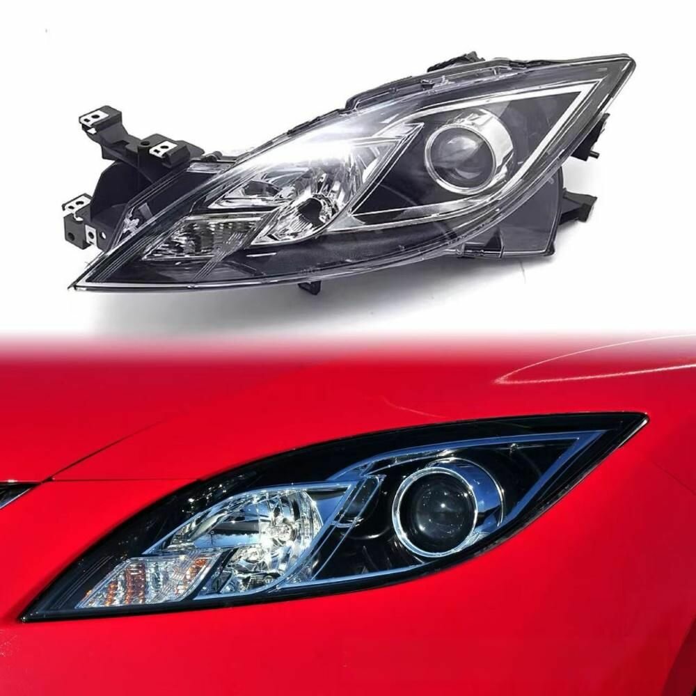 Фары автомобильные, 1 шт, арт. Mazda 6 GH 2007-2013 Чёрное дно