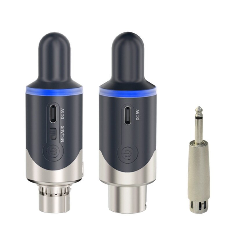 UHF Беспроводной Передатчик и Приемник Микрофонный Конвертер Беспроводной Микрофон Перезаряжаемый Микрофонный Адаптер Для Студии Интервью В Прямом Эфире