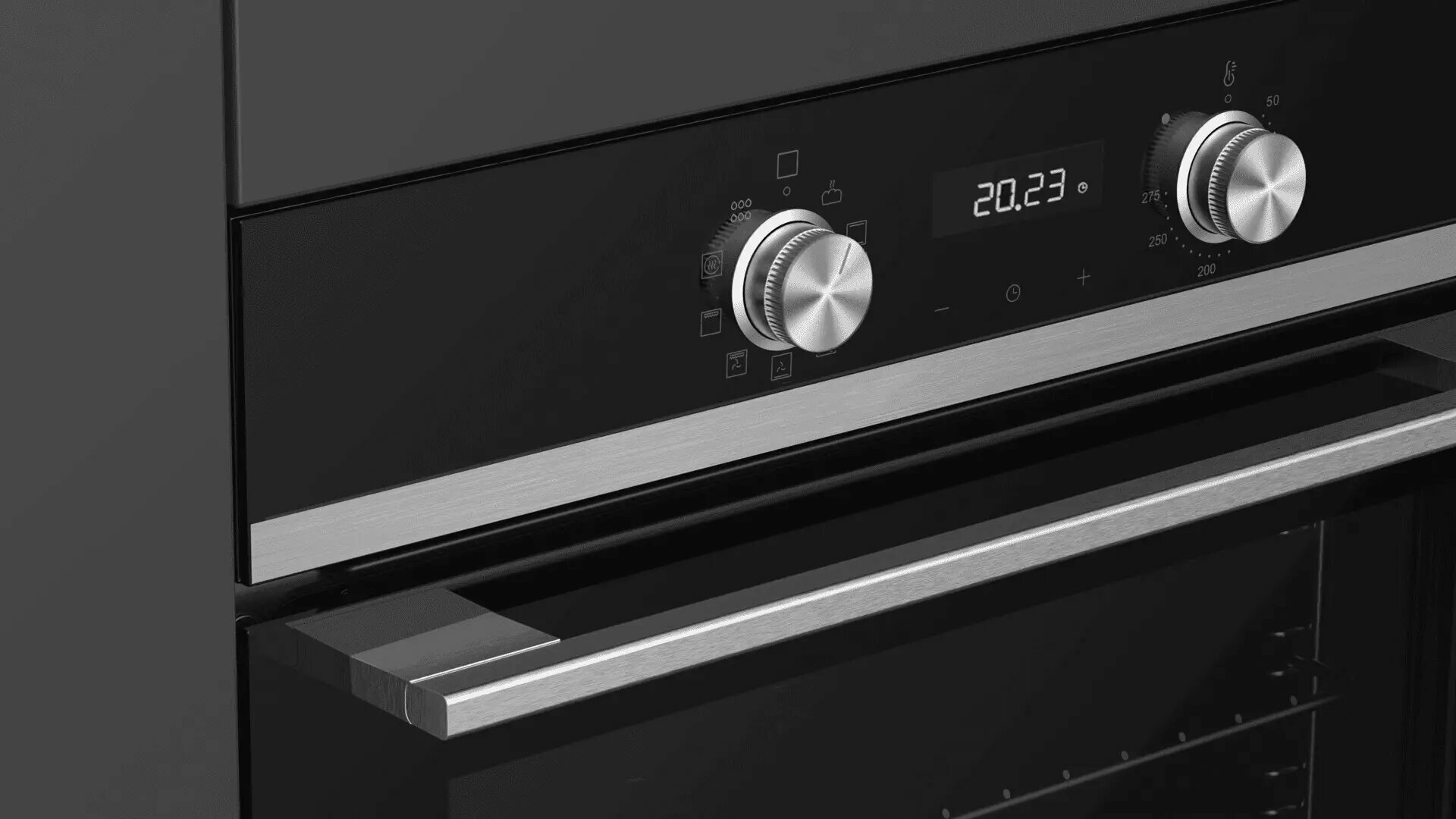 Электрический духовой шкаф Haier HOQ-K2ANN3BX с телескопическими направляющими — фото 1