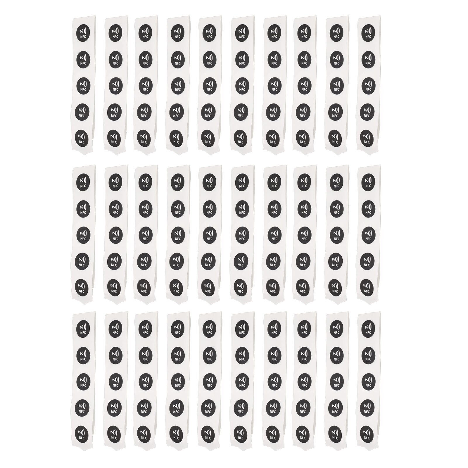 30pcs NFC Теги ПВХ водонепроницаемые 504 байт программируемые наклейки NFC для телефона Tagmo Black