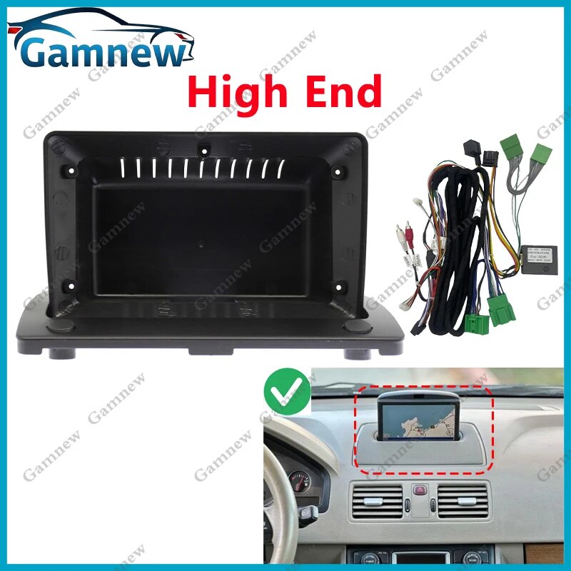 Автомобильный радиоприемник для VOLVO XC90 2002-2014 гг. 9-дюймовая рамка Android 2Din MP5- стереопанель
