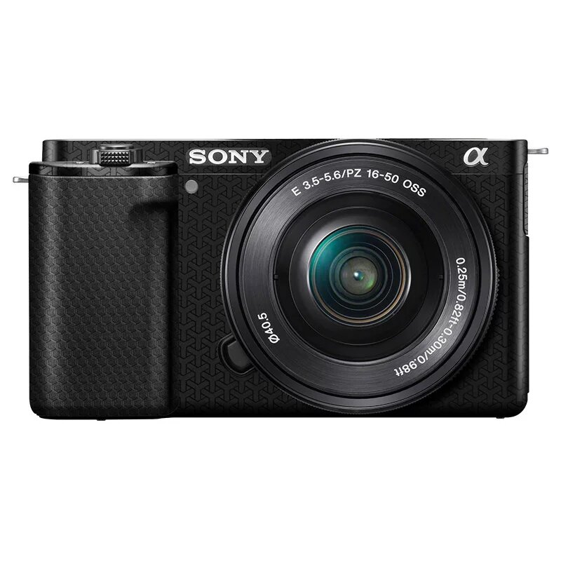 3M пленка для защиты корпуса камеры Sony ZV-E10, черный вязаный узор, матовый финиш, полное покрытие для микропленки