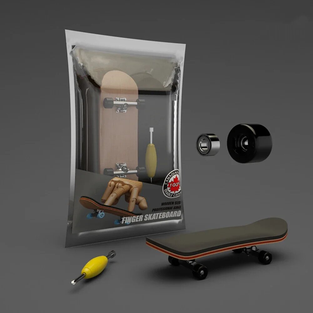 Фингерборд Black-With Bearings, деревянный