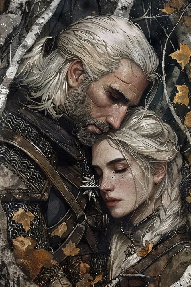 Алмазная Мозаика "Ведьмак" 40х50 Алмазная Вышивка/Живопись Стразами, Полная Экспозиция