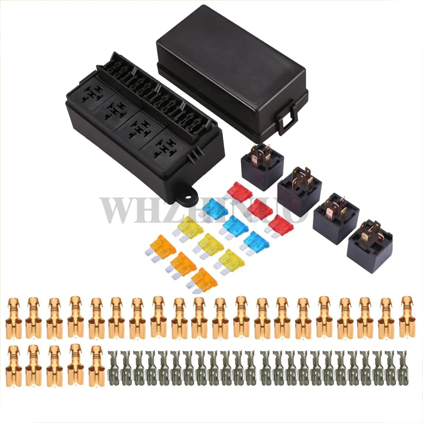 Блок реле предохранителей 12 В. Предварительно проводной блок предохранителей и реле с 4 BX2401JDQ