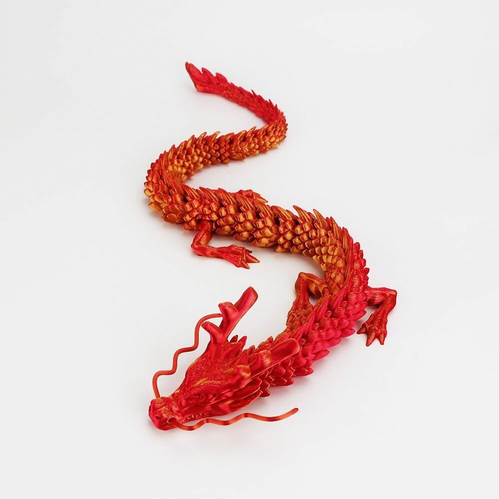 30 см китайский дракон орнамент для аквариума, ландшафтный дизайн, 3D печать, золотой дракон, декор, модель дракона, креативная фигурка, горячий товар