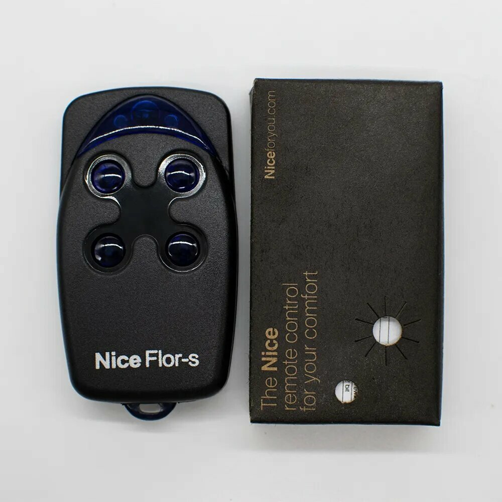 Пульт-брелок для ворот и шлагбаумов Nice Flo4R-S, 433Мгц / найс flor s