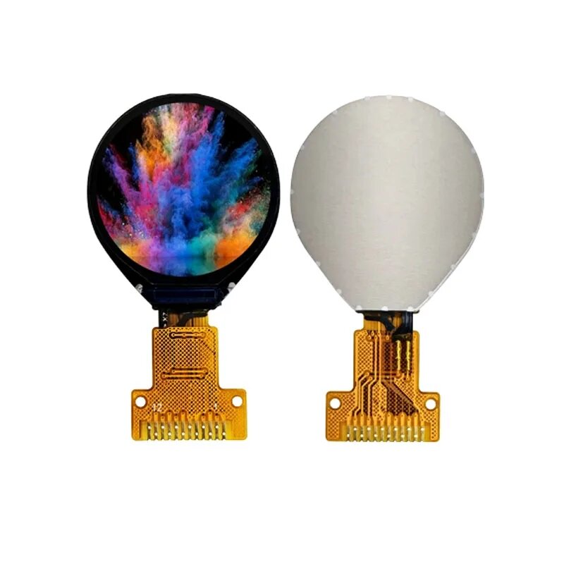 0,71-дюймовый круглый TFT ЖК-дисплей — драйвер GC9D01, разрешение 160x160, интерфейс SPI, полноцветный (круглый экран)