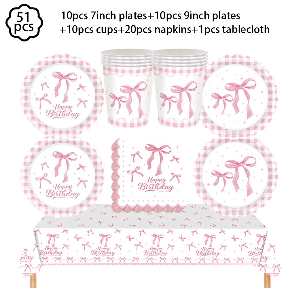 8 шт, розовые соломинки с бантом, многоразовые соломинки с бантом для питья, детский душ, детские соломинки для девочек, принадлежности для дня рождения, украшение для банта, дня рождения