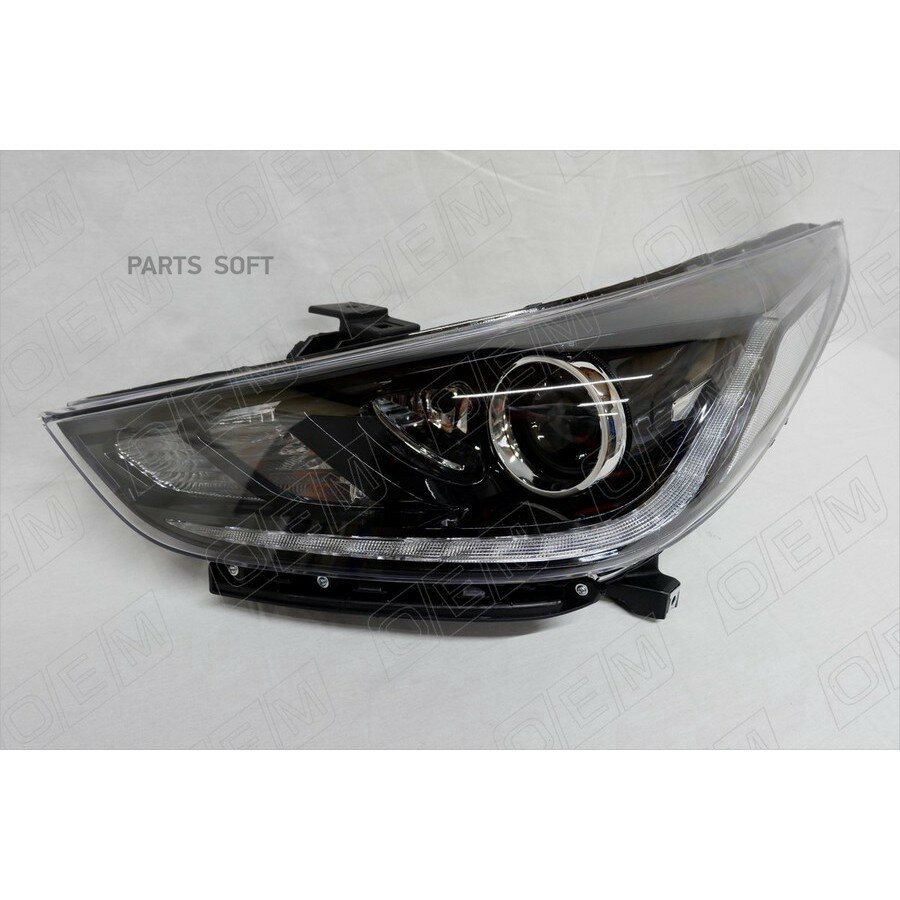 Фара левая Hyundai Solaris 2 2017-2020, галоген, с от официального дистрибьютора, OEM, артикул OEM0032FL