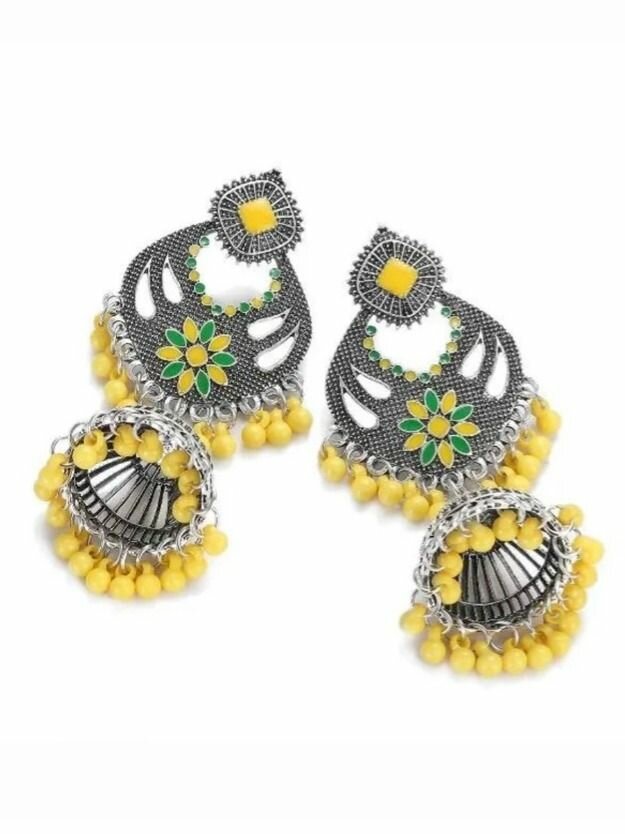 Серьги, эмаль, пластик