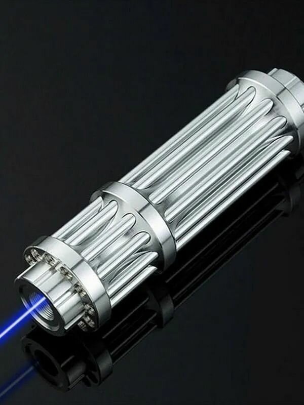 Лазерная указка мощная "Меч джедая" с насадками и синим лучом, SimpleShop