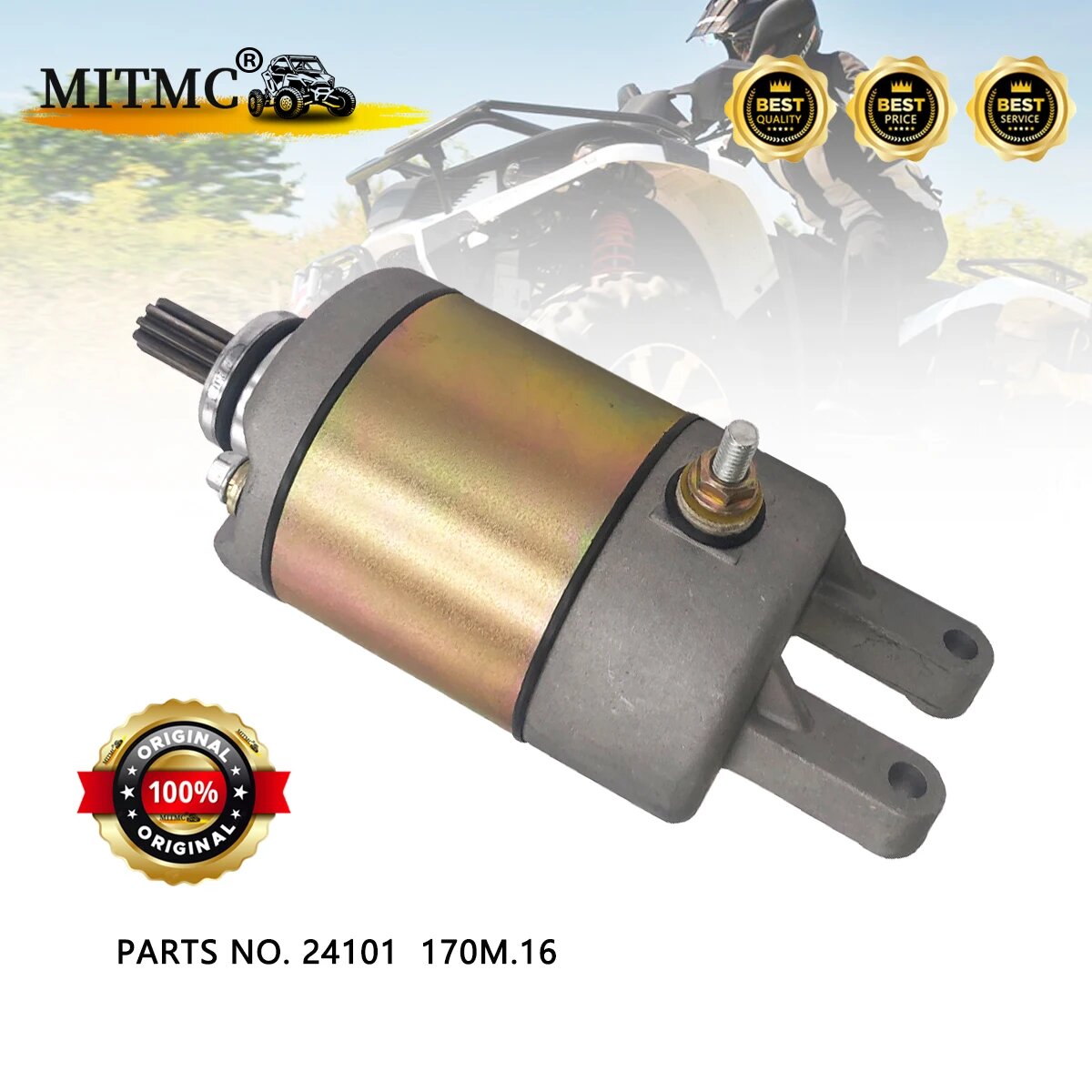 Стартер 170M.16 для Linhai 250 260 300 400 YMH Jinlang Feishen Scooter ATV LH170M.16 24101