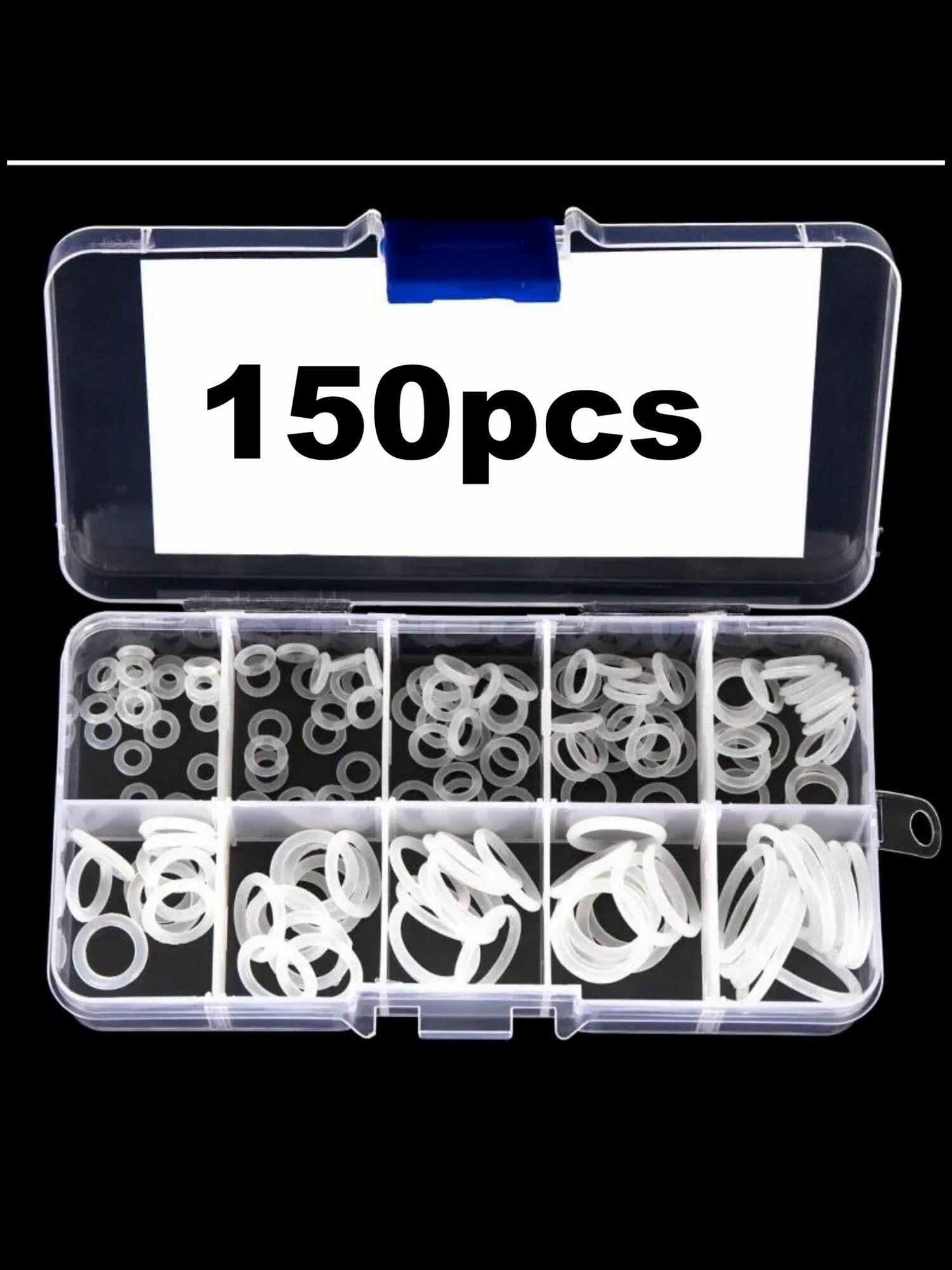 Уплотнительные кольца силиконовые белые, 150 шт набор 10 размеров, кольцо уплотнительное резиновое O-rings