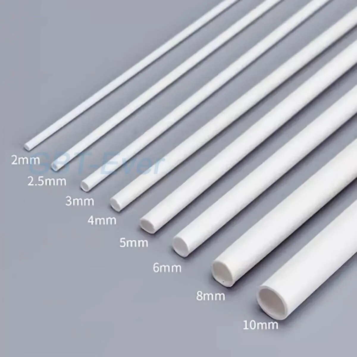 Круглая трубка ABS 2/2.5/3/4/5/6/8/10 мм 500 мм 500x3mm 10pcs