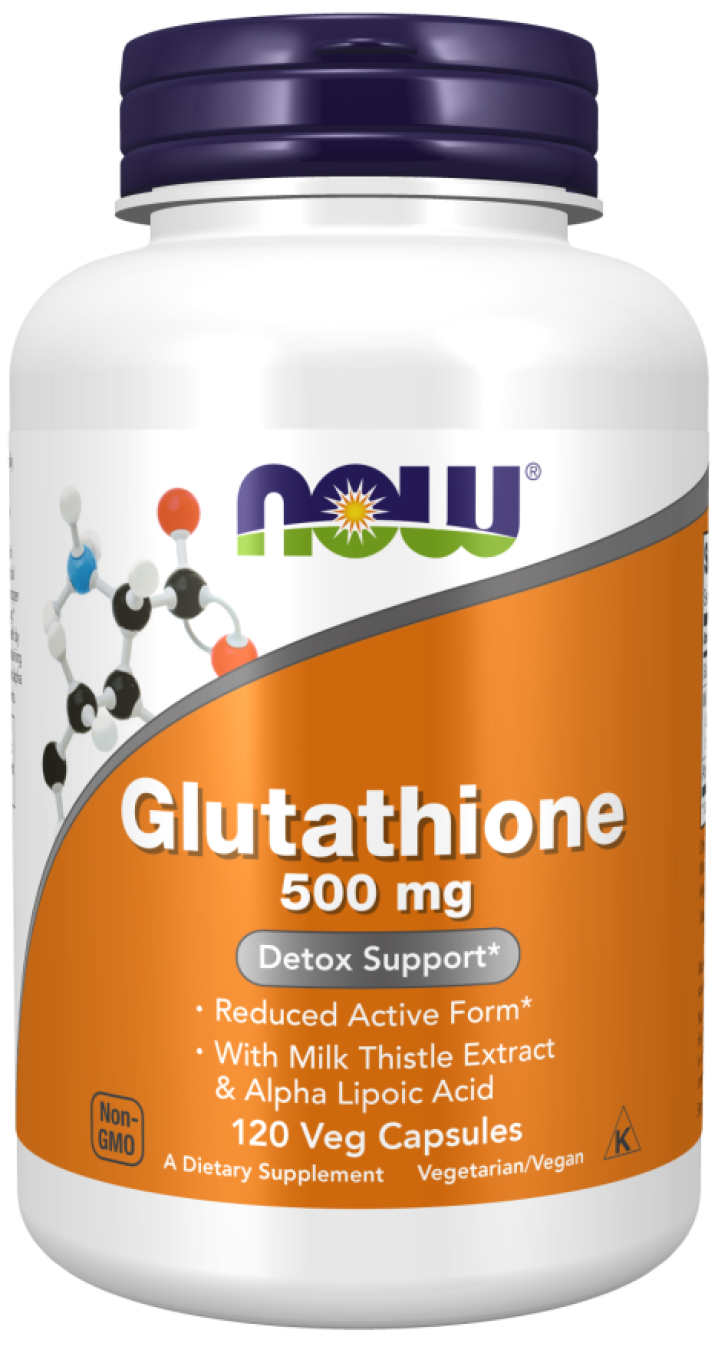 NOW FOODS Glutathione 500 mg (Глутатион 500 мг) 120 вег капсул (Now Foods)