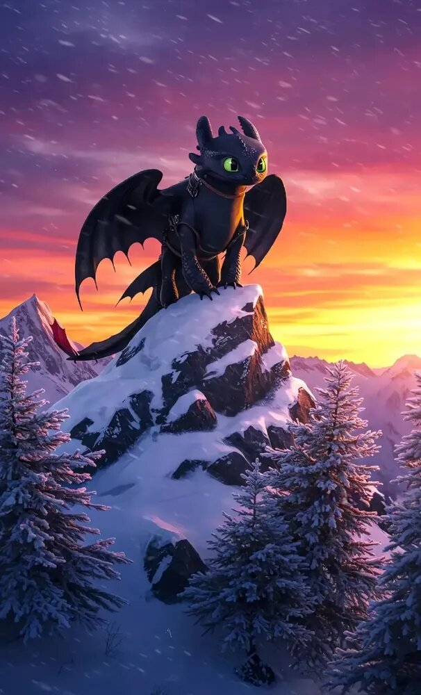 Алмазная Мозаика "как Приручить Своего Дракона" 40X50м Алмазная Вышивка / Картина Стразами Подарков / Украшения