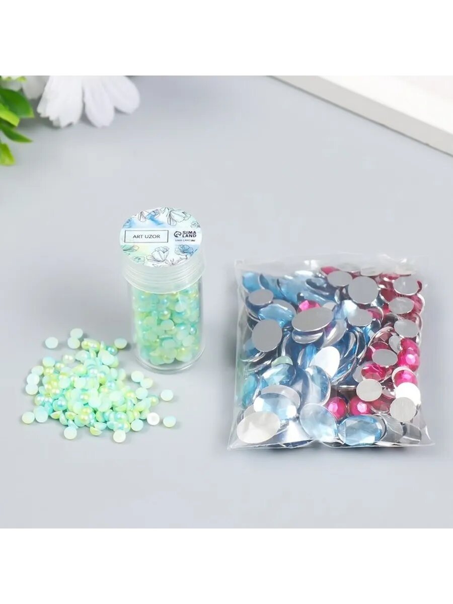 Эффектные градиентные полубусины для рукоделия