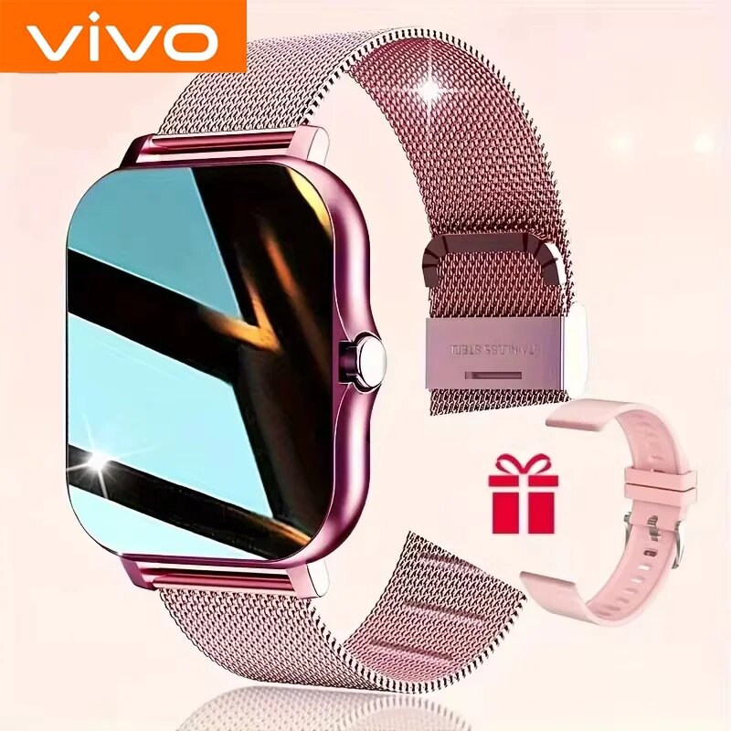 VIVO Smart Watch 2.01" HD дисплей Розовый, Pink add Gift
