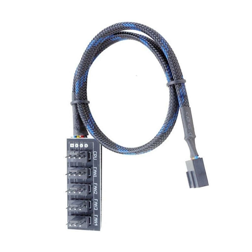 Умный контроллер PWM для 5 вентиляторов, Синий и черный