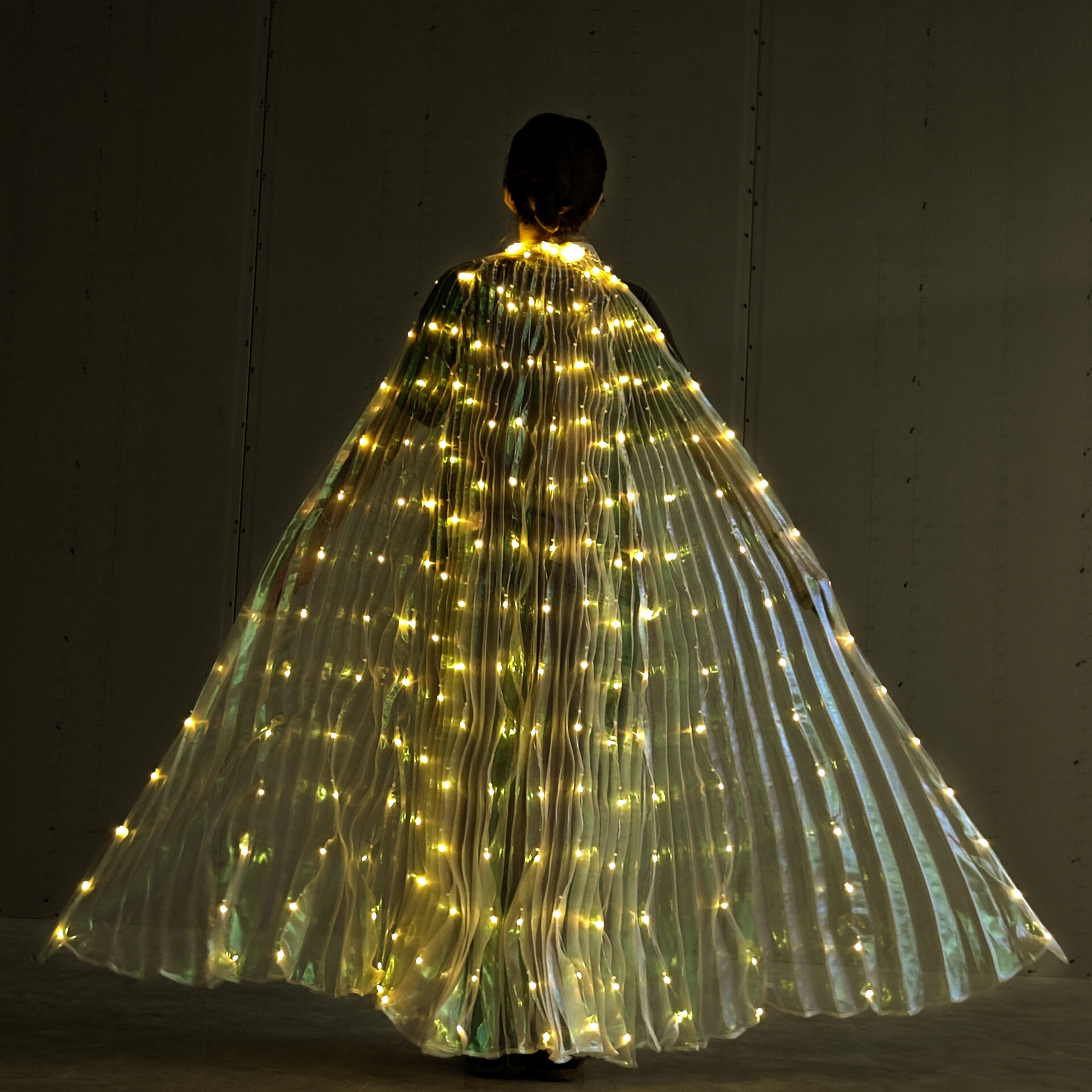 Танцевальные LED крылья, выдвижные бабочки, светящиеся крылья для взрослых, Хэллоуин, детский костюм для косплея, светящийся эльфийский костюм