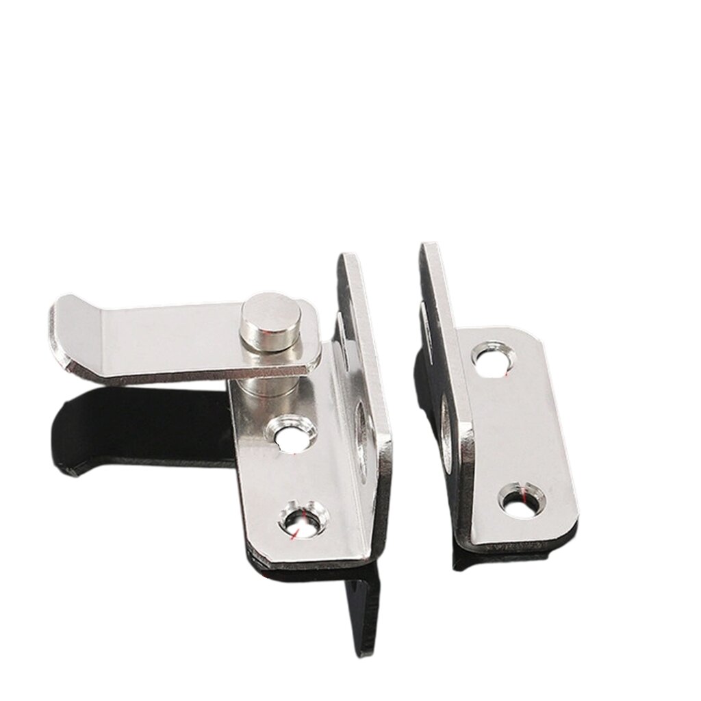 Упаковка из 2-х Незапятнанных Дверных Защелок, Надежного Защитного Замка Для Входов В Сараи, Клеток Для домашних Животных