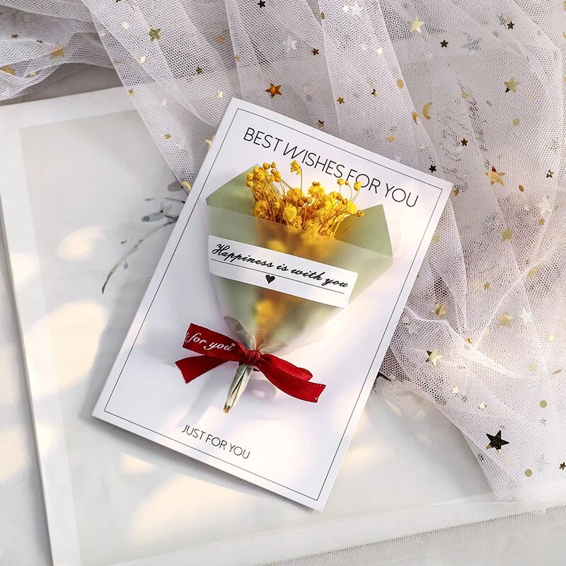 Открытка из сухоцветов A2