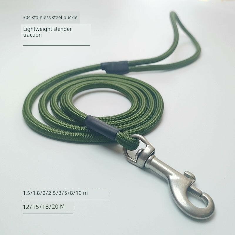 Военный зеленый поводок для собак 6 мм ширина для маленьких собак 3-20 фунтов 2 м легкий и прочный