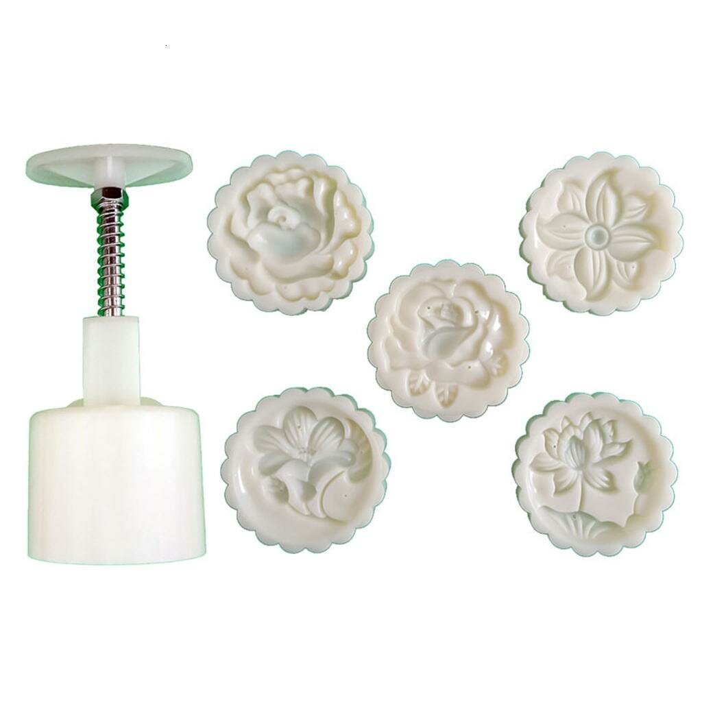 Пресс-форма для лунных пряников, пластиковая, для бомбочек для ванны, Цветок позора закрытой луны