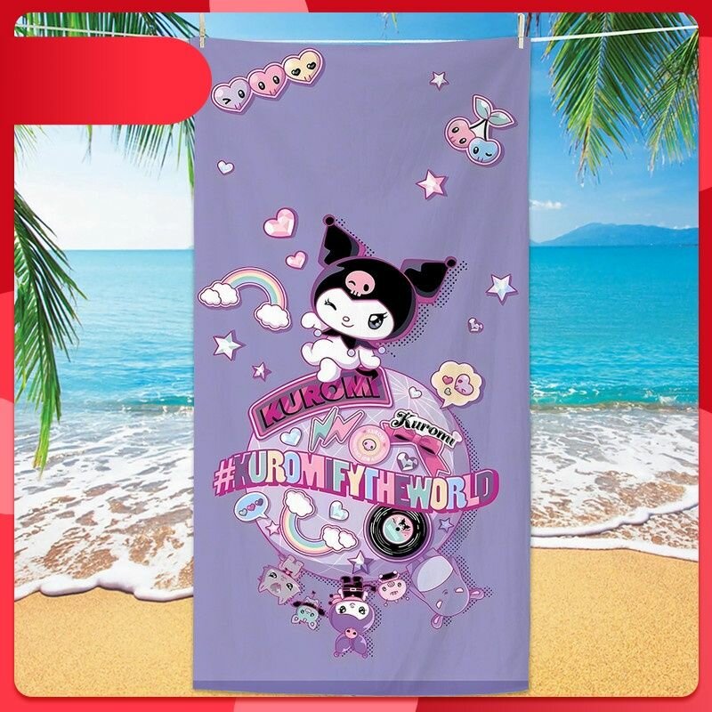 Пляжные полотенца, Полотенце для ванной, Микрофибра, 80x130 см, Многоцветный-Куломи