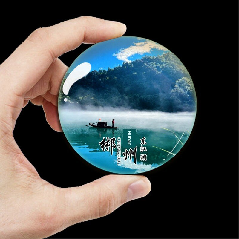 Хунань туристический сувенир хрустальный магнит на холодильник Сянси Феникс Чжанцзяцзе Апельсин Чжоу Юела Академия