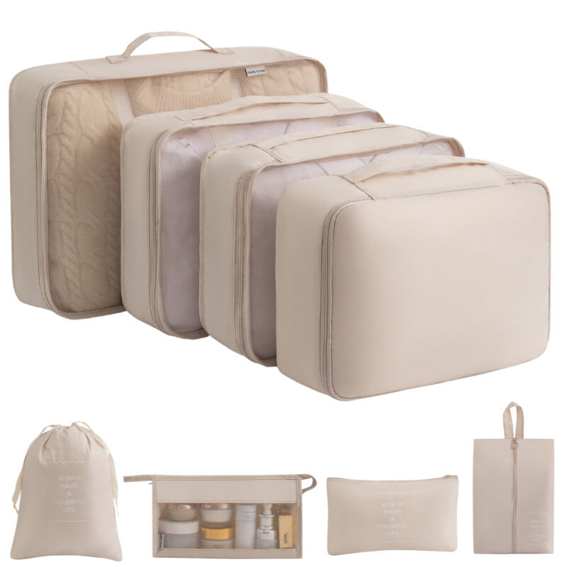 2026 Новейший набор для путешествий из десяти предметов, сумки для упаковки одежды для деловых поездок, большая вместимость, водонепроницаемые сумки для одежды, портативные