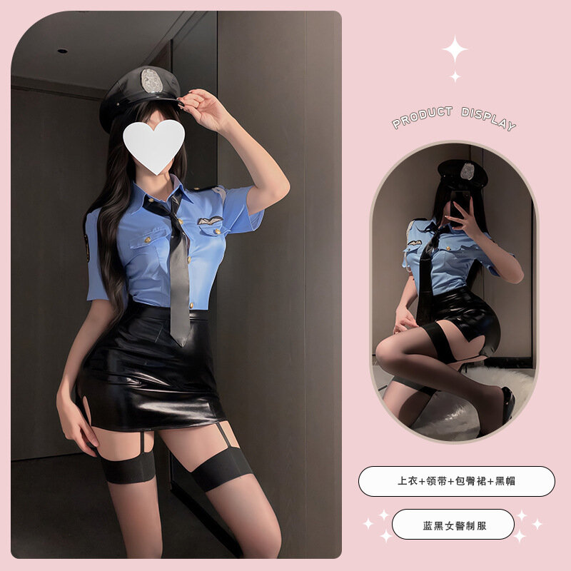 Сексуальный комплект униформы капитана и стюардессы, костюм для ролевых игр для женщин, чистое желание, кроссдрессинг, костюм полицейской, косплей для ночного клуба
