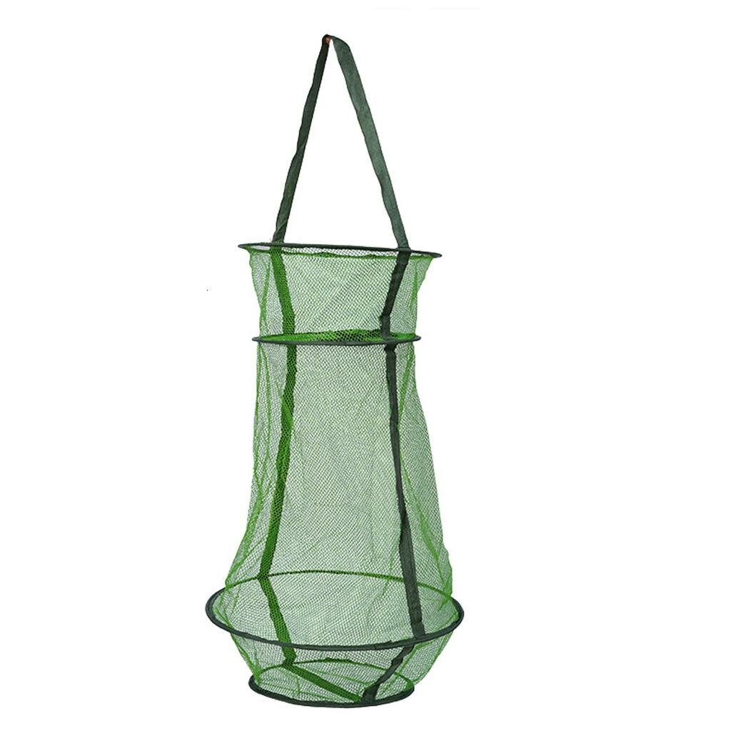 Сетка-ловушка для рыбы, портативная трехслойная складная сеть, M - Нейлон