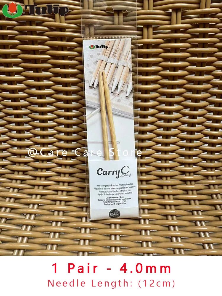 Бамбуковые спицы CarryC 4.0 мм, 12 см