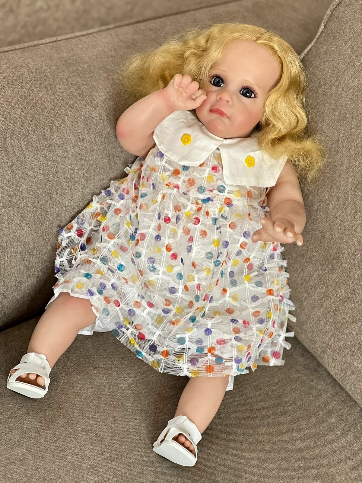 Кукла Реборн мягконабивная 60 см