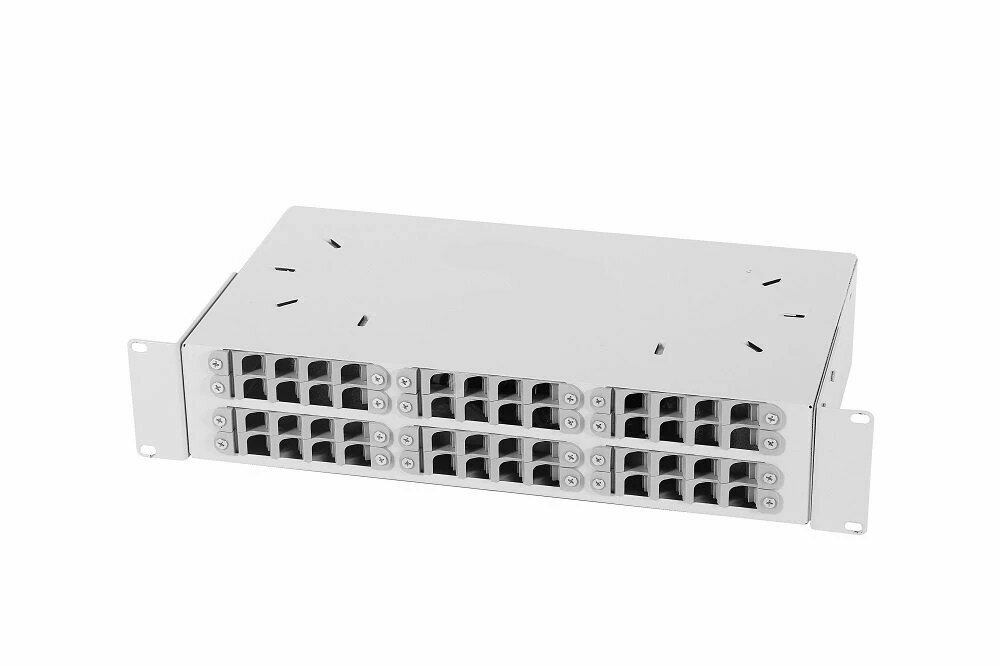 Бокс оптический Instart выдвижной, высота 2U, до 48 портов, цвет черный, для коммутации