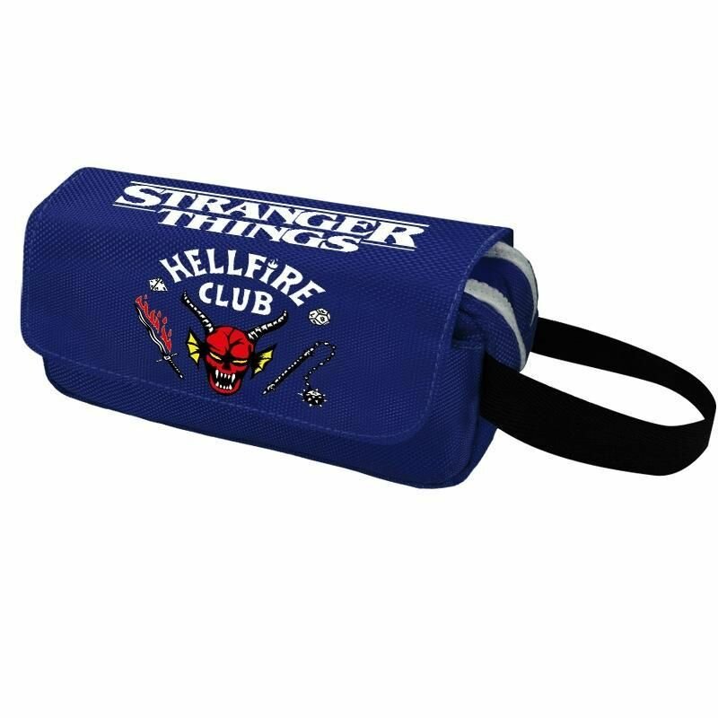 Пенал двойной Stranger Things (Очень Странные Дела), холщовый, водонепроницаемый, в японском стиле, для школы, большой,