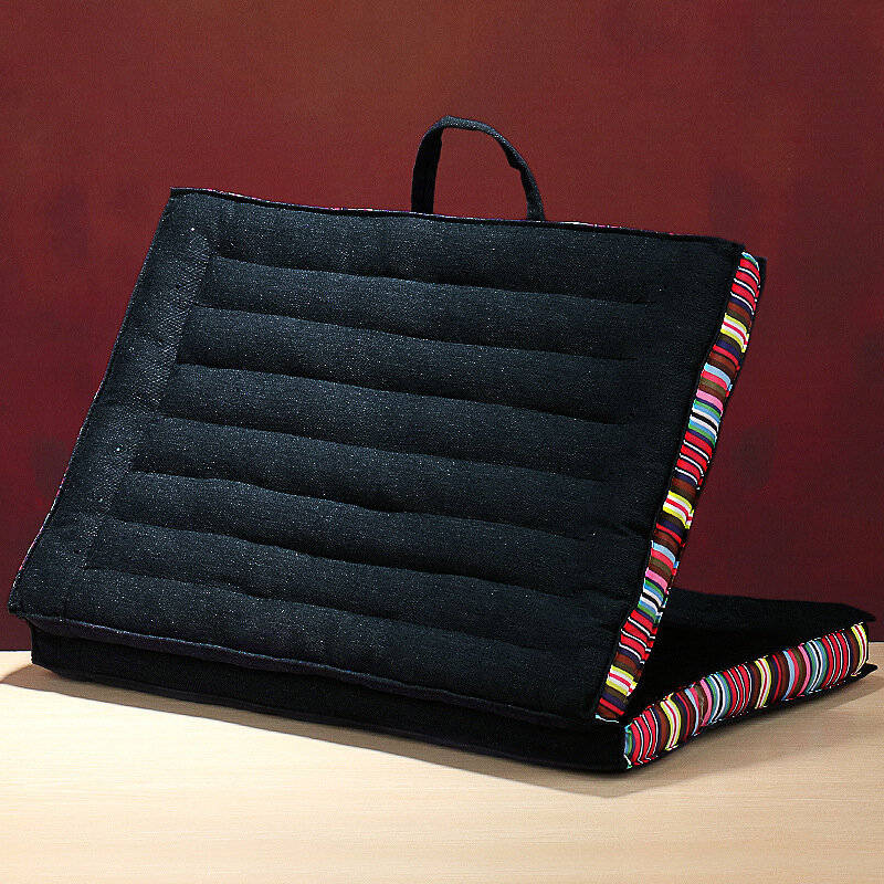 Тибетский стиль, подушка для медитации из кокосового волокна, утолщенная, подушка для поклонения на коленях, подушка для дзен-медитации, квадратная, этнический стиль, складной кокосовый коврик для йоги